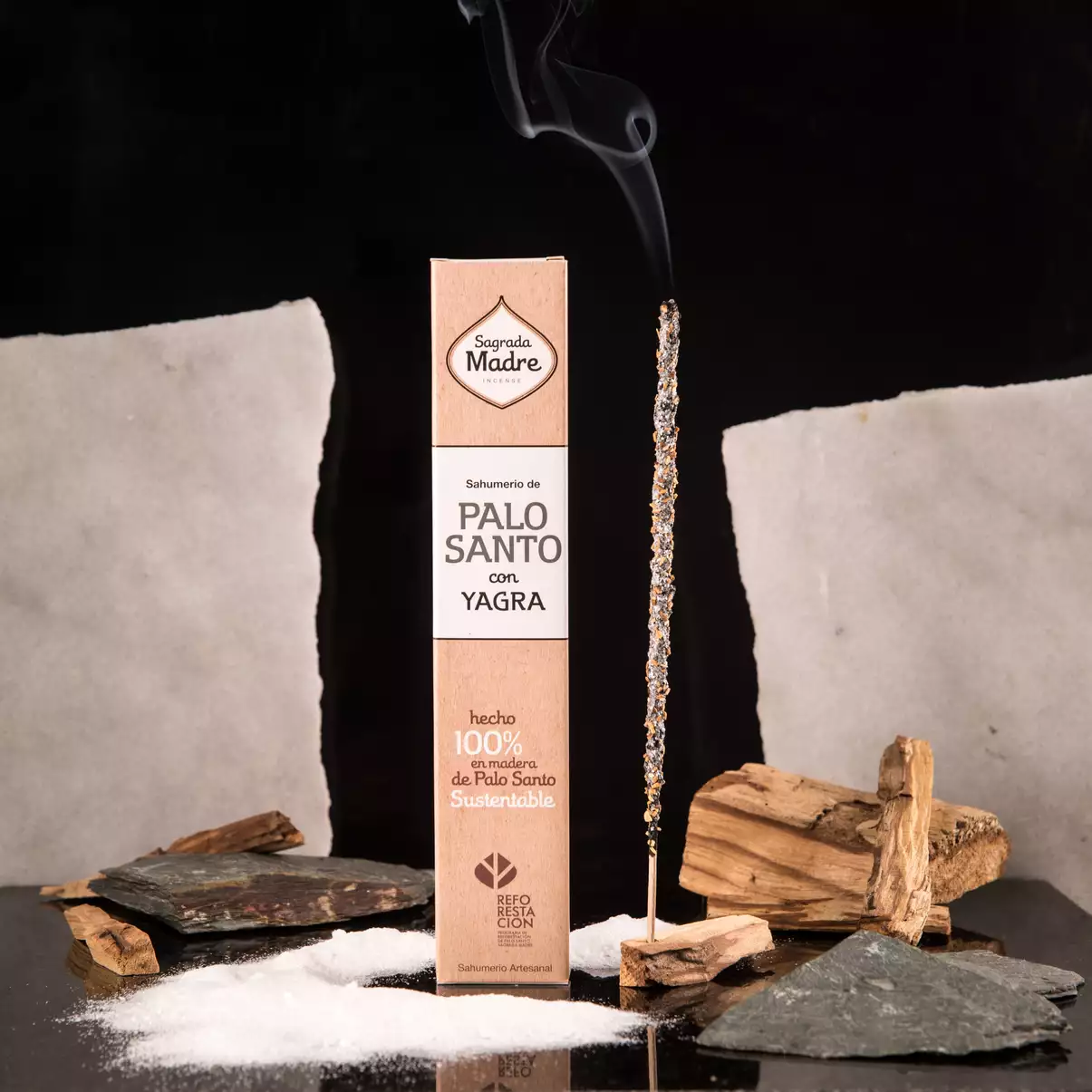 Sahumerio Palo Santo con Yagra - Sagrada Madre Panamá